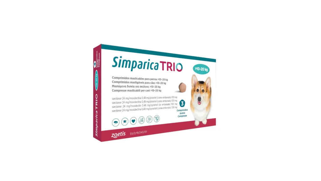 Simparica Trio 10-20 kg – Antiparasitic for Dogs | Technical Sheet ...